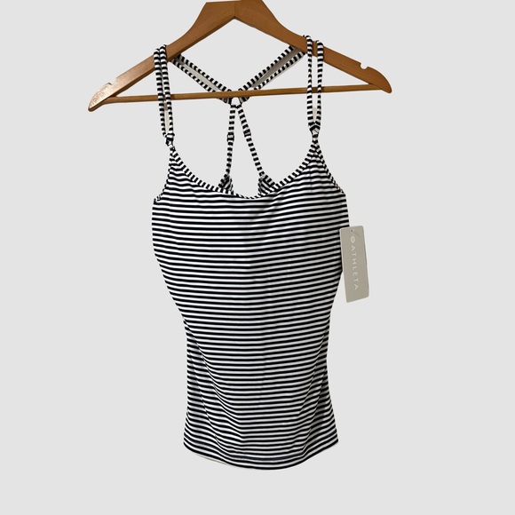 Athleta | Swim | Athleta Rib Stripe Brasized Tankini Top 36b 74 Nwt ...